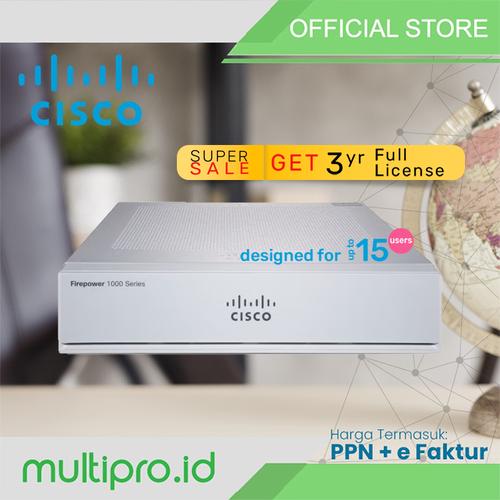 Promo Firewall Cisco Firepower 1010E Non PoE 3Yr Full License 1Yr ...