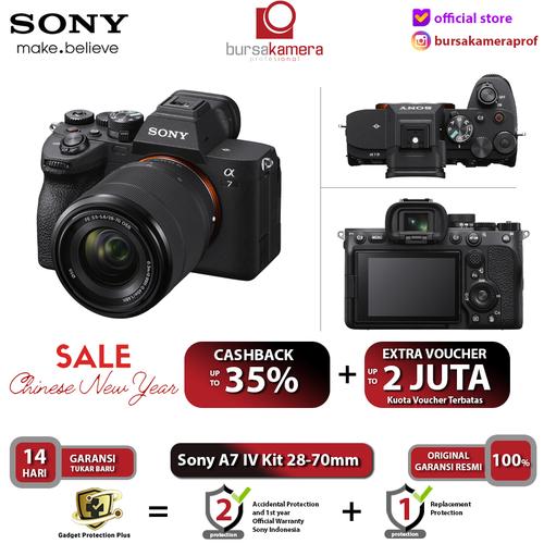 Promo Sony Alpha A7 IV / A7IV / A 7 IV Kit 28-70mm Mirrorless Camera ...