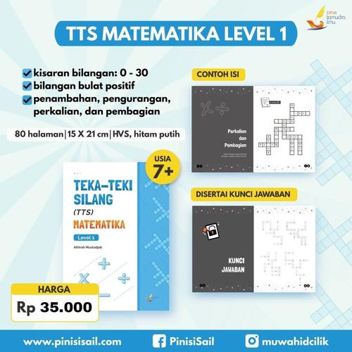 Jual Buku Teka-Teki Silang (TTS) Matematika Level 1 | By Pinisi - Kota ...