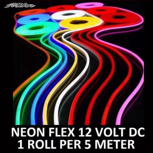 Jual Lampu Neon Flexible Led Selang Panjang 5M 12V Kualitas Super ...