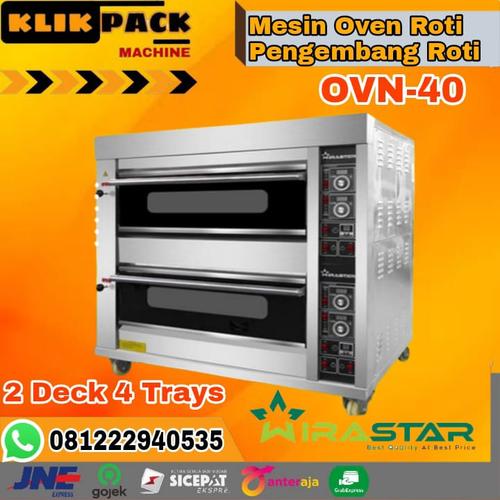 Jual Mesin Pengembang Adonan Oven Roti 2 Deck 4 Trays OVN-40 WIRATECH ...