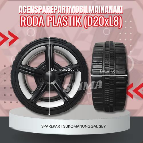Jual Ban Roda Mobil/Motor Mainan Aki 20x8cm Bahan Plastik Anak BMW ...