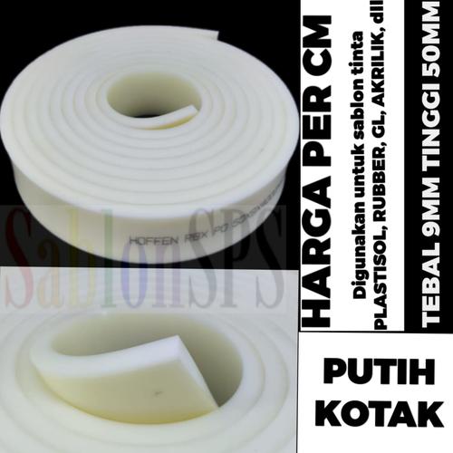 Jual Karet Rakel Putih Papak 9mmx50mm 70A - KEKERASAN 80A - Jakarta ...