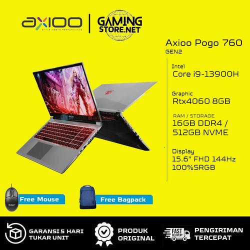 Jual Laptop Axioo Pongo 960 Core i9-13900h RTX4060 8GB/ 16GB 144Hz 100 ...