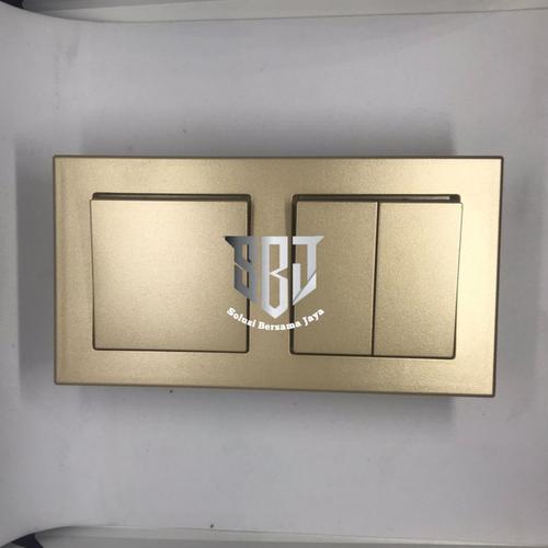 Jual Saklar Engkel + Saklar Seri Broco Plano Gold - engkel + engkel ...