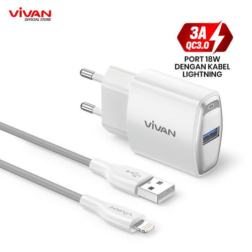 Promo Charger VIVAN Power Oval 3C / 3L 3A 18W Original Quick Fast ...