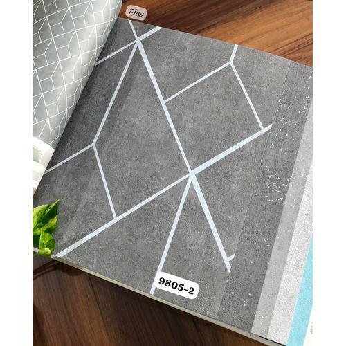 Jual Wallpaper Dinding Kotak Geometri Industrial Concrete Abu Biru The ...