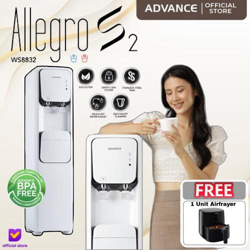 Jual DISPENSER ADVANCE ALLEGRO S2 WS8832 RO ADVANCE WATER PURIFIER ...