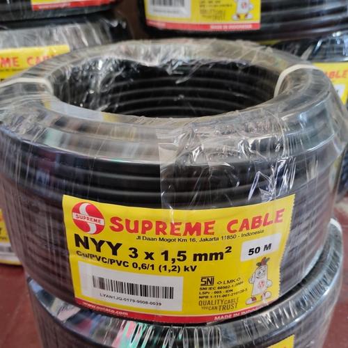 Jual SUPREME Kabel Listrik Kawat NYY 3x1,5 3x1.5mm 50 Meter 50M Kabel Tanam - SUPREME - Jakarta ...