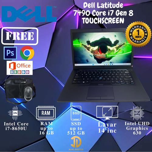 Jual Laptop Dell Latitude 7490 Core i7 Gen 8 - RAM 16GB - SSD 512GB ...