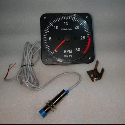 Jual mechanical analog pointer Tachometer for ship and boat 3000rpm 45c ...