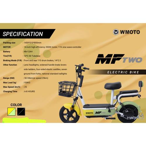 Jual TERMURAH SEDUNIA Sepeda Motor Listrik WMOTO MFone MFtwo MF1 MF2 MF 2 - Hijau Kuning, MF2 ...