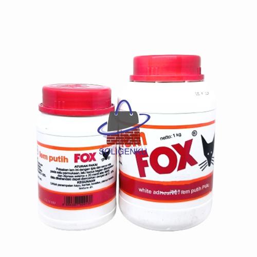 Jual Lem FOX Putih Botol 500gr 500 gr Lem PVAC Lem Kayu Lem Kertas 1kg ...