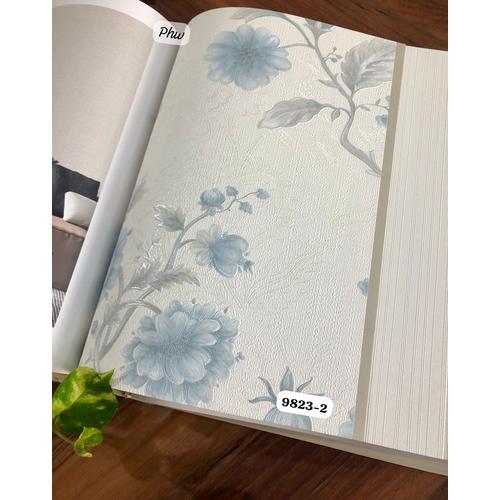 Jual Wallpaper Dinding Bunga Pink Biru Soft Modern The View - 9823-3 ...
