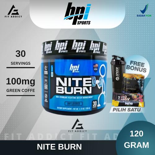 Jual Bpi Sports Nite Burn 30 Serving 120 Gram Fat Burner Fatburner ...