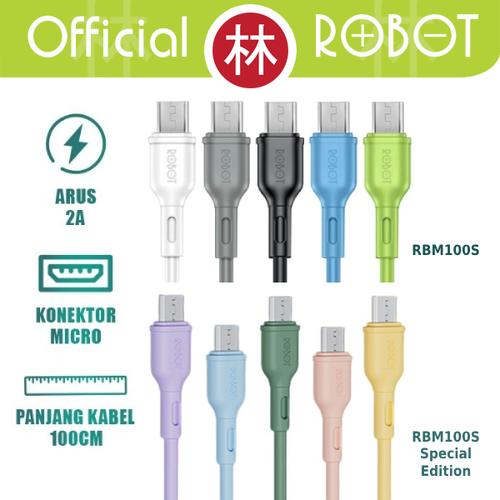 Jual Robot RBM100S / Special Edition Micro Data Cable Fast Charging ...