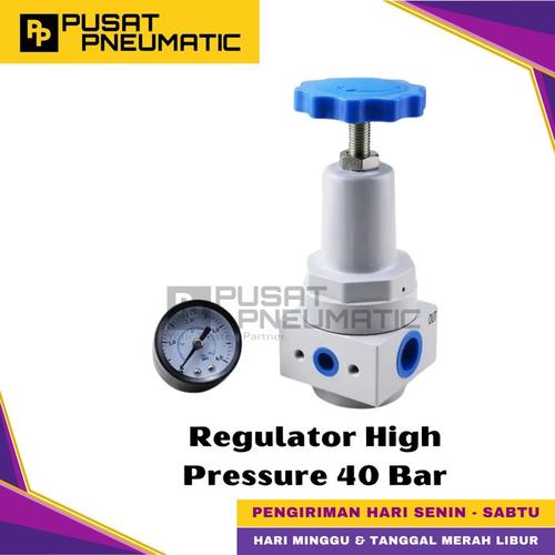Jual Air Regulator High Pressure Pengatur Tekanan Angin 40 Bar 3/4 Inch ...