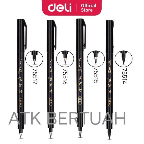 Jual DELI 75514 CALLIGRAPHY BRUSH PEN PULPEN KUAS KALIGRAFI - Jakarta ...