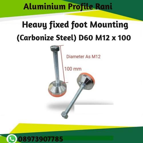Jual Adjustment Foot,kaki Meja, Heavy Fixed Foot Mounting D60 M12 x 100 ...