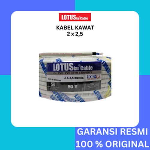 Jual Lotus : Kabel Tembaga Lotus 2x2,5 / 1(satu) Roll 50 Y (Yard) - 1 ...
