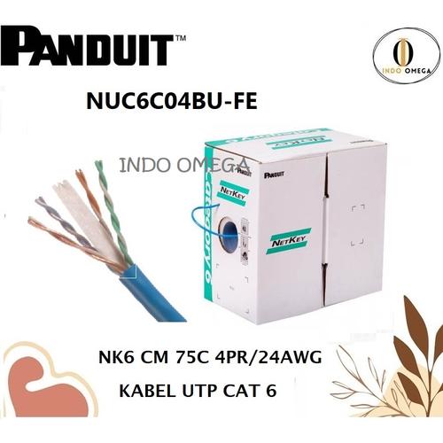Jual Panduit UTP CAT 6 Netkey Kabel Copper UTP C6 NUC6C04BU- FE Warna ...