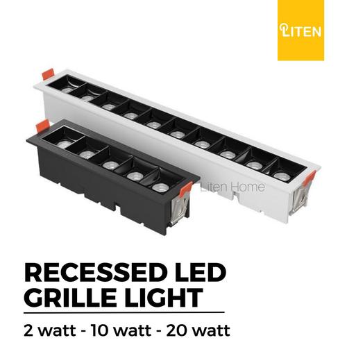 Jual LITEN Lampu Grille LED PLAFON / Recesses Inbow Grill Light 2w 10w ...