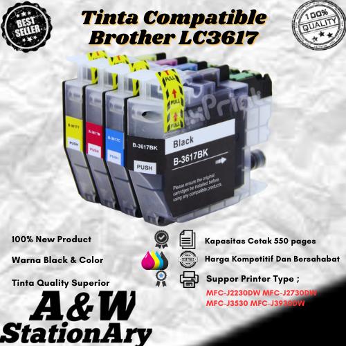Jual TINTA CATRIDGE COMPATIBLE BROTHER LC 3617 LC 3617 1 PAKET =MFC ...