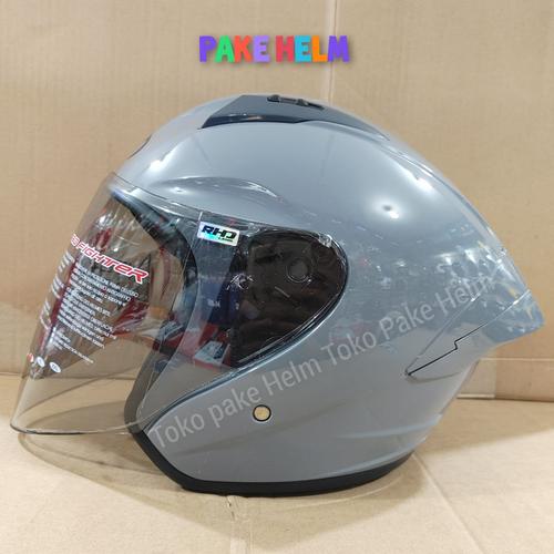 Jual Helm NHK N1 max abu grey glossy half face - L - Jakarta Timur ...