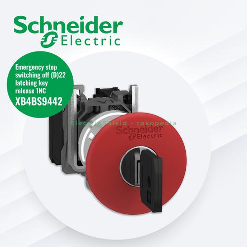 Jual Schneider Red (D)40 Emergency stop switchingOff (D)22 latching key ...