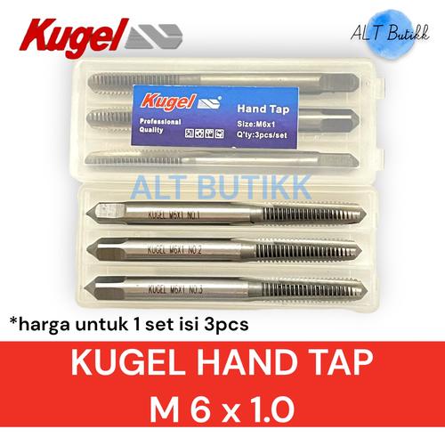 Jual KUGEL HAND TAP M6 x 1.0 | ALAT PEMBUAT DRAT BAUT | MATA TAP M 6 x ...
