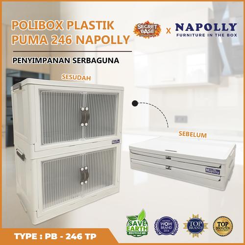 Promo NAPOLLY POLIBOX 246 SUSUN 2 + RODA - Almari Plastik/ Bok/ Lemari ...