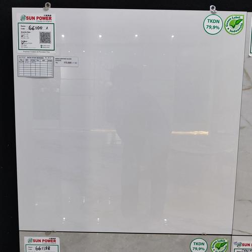 Jual Granit Lantai Glazed Polish 60x60 Sun Power Putih Polos 66100 ...