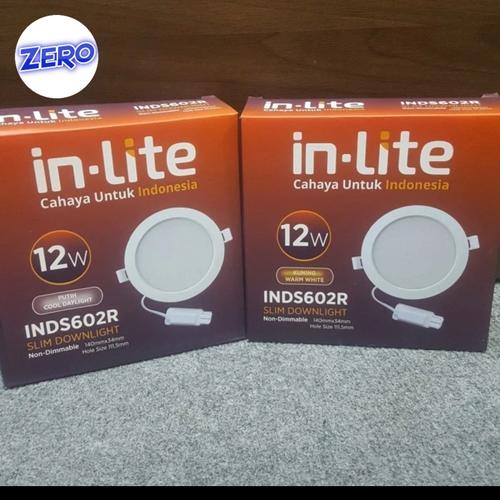 Jual INLITE Lampu Downlight LED 12Watt Slim Downlight Inlite INDS602R ...