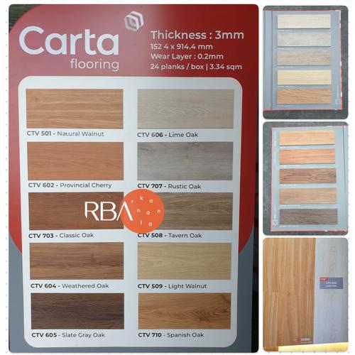 Jual CARTA Floor Laminates | Vynil Flooring 3mm - Tavern Oak - Kota ...