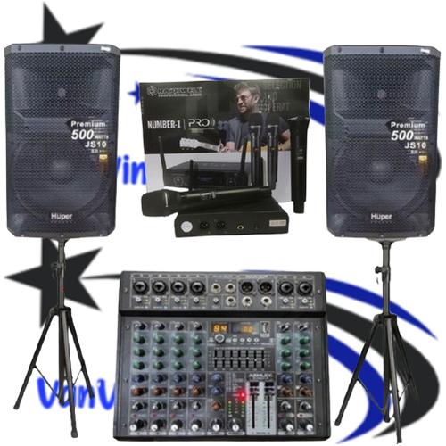 Jual Paket Speaker Aktif Hupper 15 inch 1000 watt Mixer Ashley ...