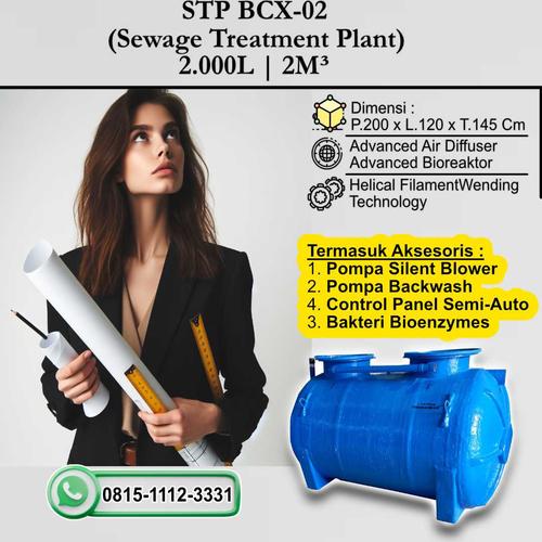 Jual Septictank Biotech IPAL STP Biotank 2.000 Ltr 2M3 / Biofil Biotech ...
