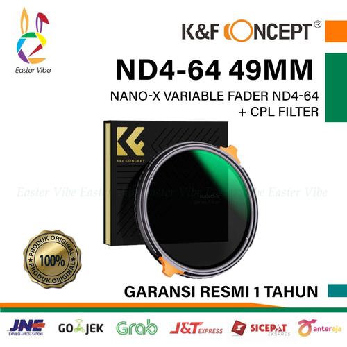 Jual K&F KNF Concept 49mm Filter Nano-X Variable Fader ND4-64 + CPL ...