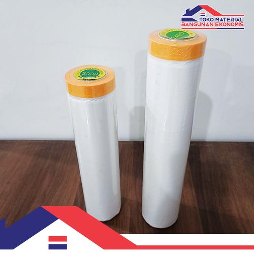 Promo Masking Film Tape Cover Plastic Barrier Oil Painting 2000mm 20m ...