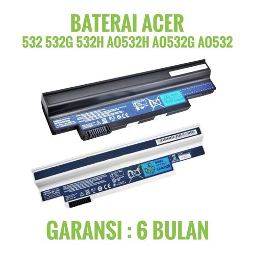 Jual Baterai Ori Acer Aspire One 532 532H AO532H 532G UM09H36 UM09H41 ...