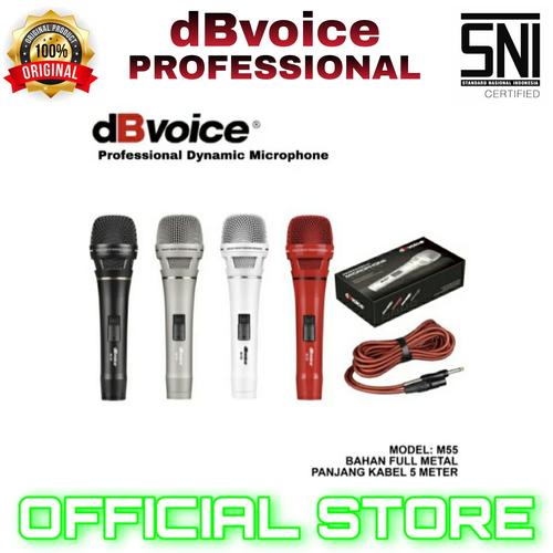 Jual mic kabel original db voice m55 microphone vocal mic karaoke ...