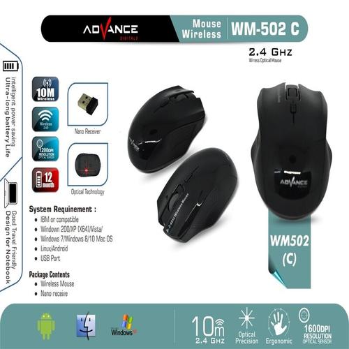 Jual Mouse Wireless Advance 502C mouse - Jakarta Pusat - Mitra Ecomm | Tokopedia
