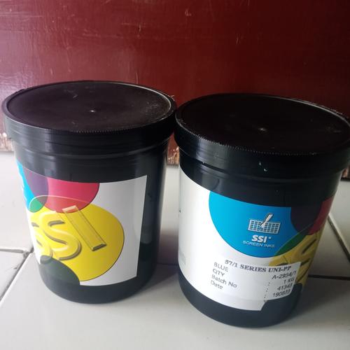 Jual CAT TINTA SABLON MERK SSI SERIES SCREEN INKS WARNA BLUE 1kg - Kab ...