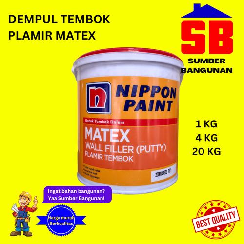 Jual DEMPUL TEMBOK PLAMUR MATEX NIPPON PLAMIR WALL FILLER PUTTY PUTIH ...