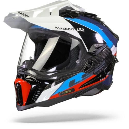 Promo LS2 MX701 EXPLORER GLOSS CARBON FRONTIER GLOSS BLACK BLUE Cicil 0 ...