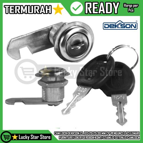 Jual CAM LOCK DEKKSON CL 103 20 25 30 MM CP PENGUNCI LACI LEMARI ...