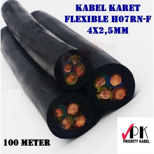 Jual Kabel Karet Fleksibel PEGASUS KABEL H07RN-F 4x4 4x4mm 100 Meter (100M) - 100 METER ...