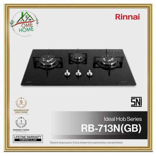 Jual Rinnai RB713N GB Kompor Gas Tanam 3 tungku BUILT IN HOB GLASS BLACK - Jakarta Utara - OME ...