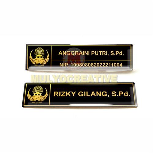 Jual PAPAN NAMA DADA ASN PNS ABDI NEGARA NAMETAG - NAME TAG KORPRI ...