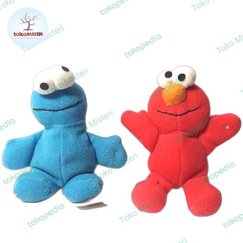 Jual Boneka Elmo Cookie Monster Mcd Mcdonalds Muppet Sesame Street Doll ...