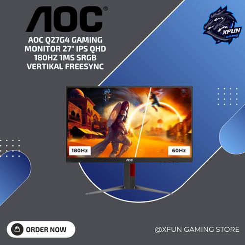 Jual AOC Q27G4 Gaming Monitor 27" IPS QHD 180Hz 1ms sRGB Vertikal ...